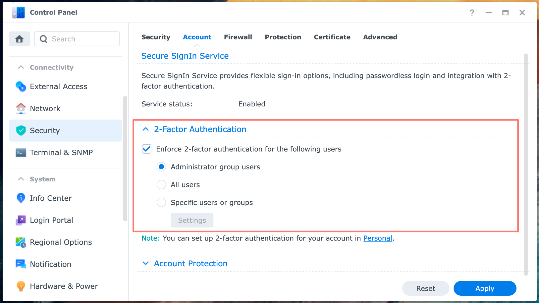 How To Enable 2-Factor Authentication - Storage Alchemist