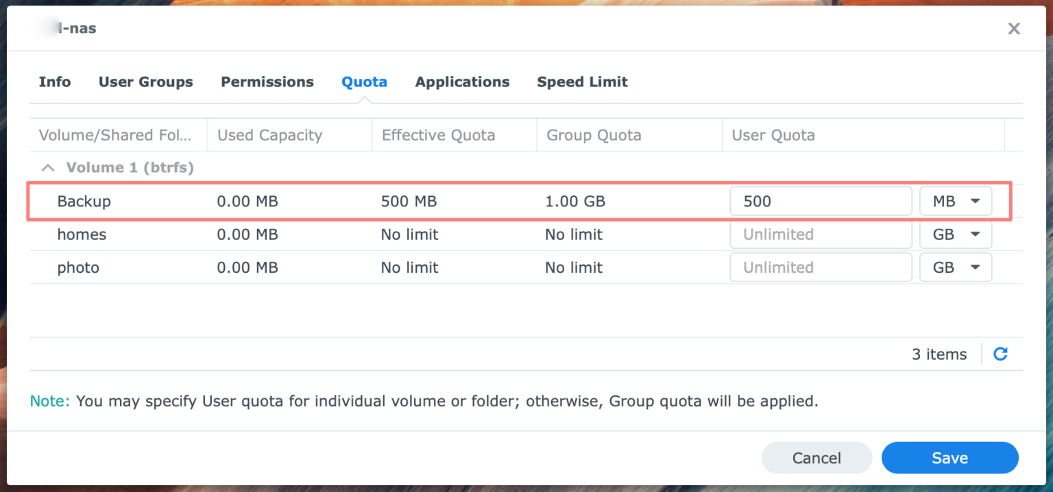 Using Quota On Synology NAS - Storage Alchemist