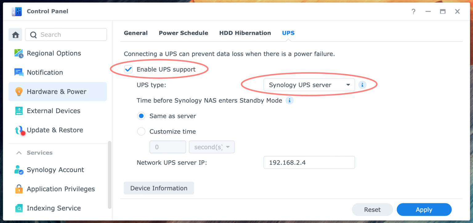 Configuring UPS In Synology NAS - Storage Alchemist