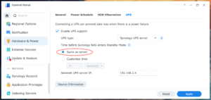Configuring UPS In Synology NAS - Storage Alchemist