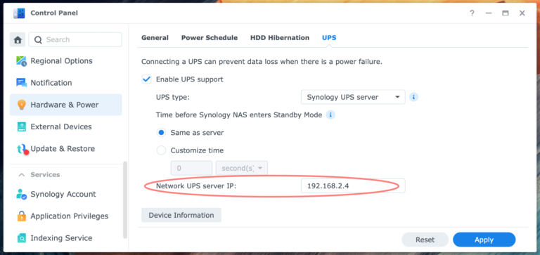 Configuring UPS In Synology NAS - Storage Alchemist