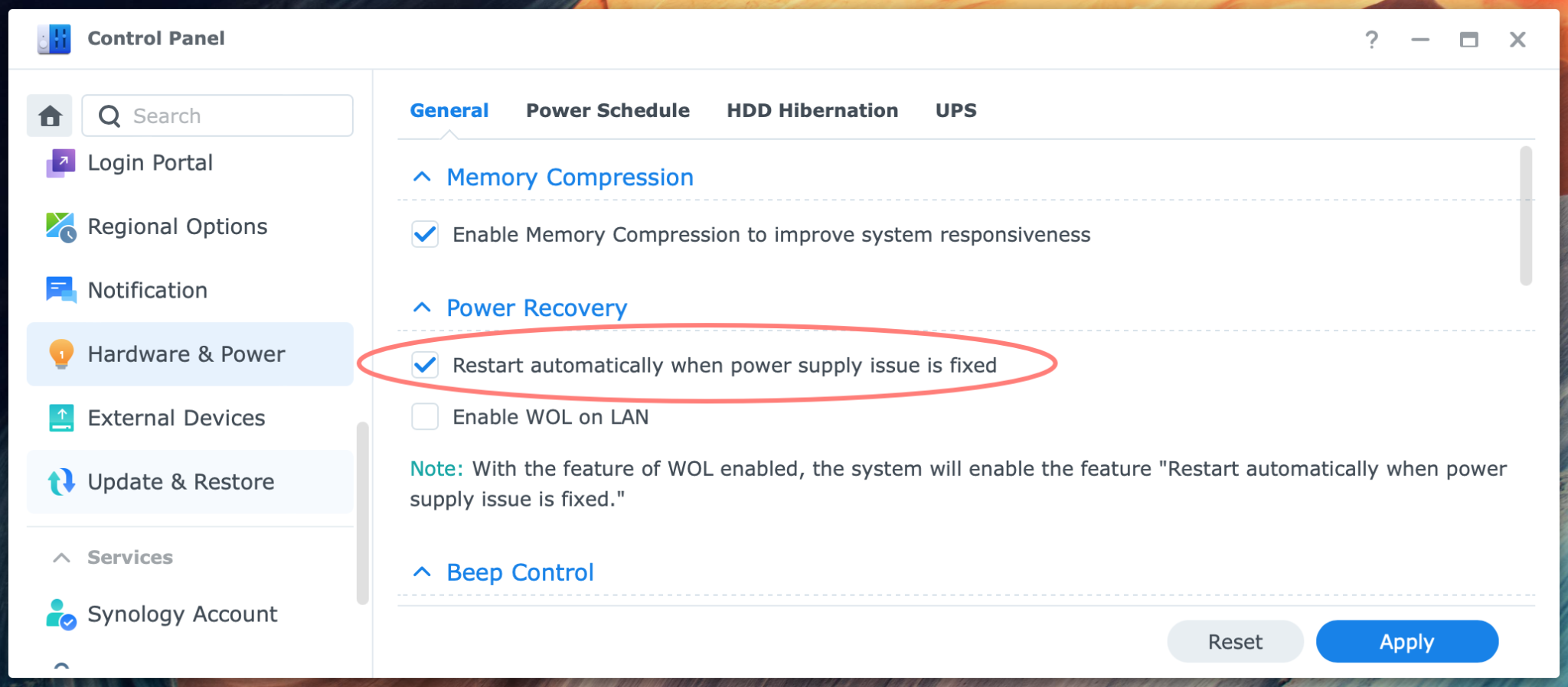 Configuring UPS In Synology NAS - Storage Alchemist