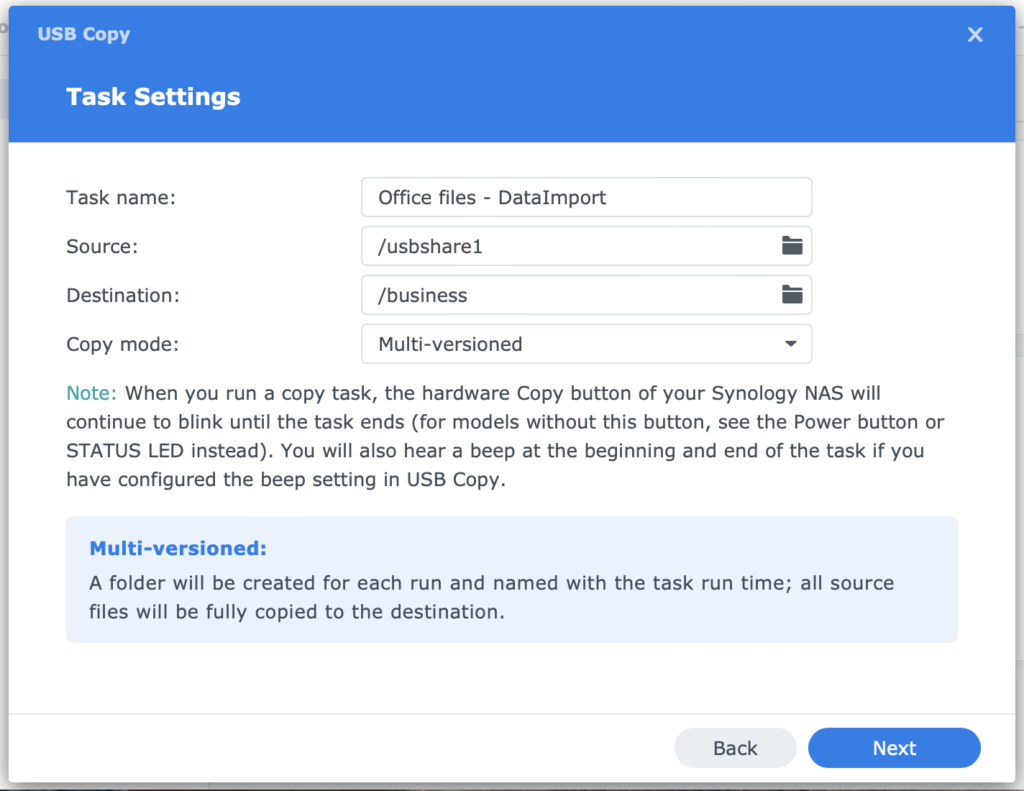 Using USB Copy On Synology NAS - Storage Alchemist