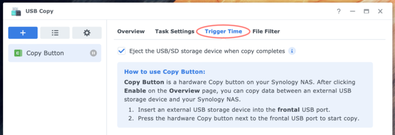 Using USB Copy On Synology NAS - Storage Alchemist